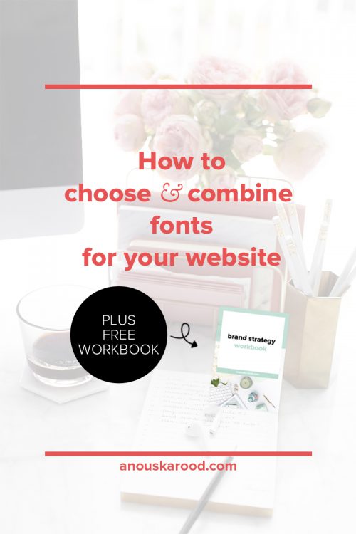 How to choose & combine fonts for your website | Anouska Rood