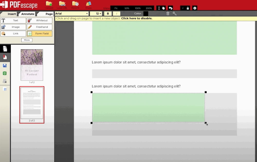 How to create a fillable PDF workbook using Canva | Anouska Rood