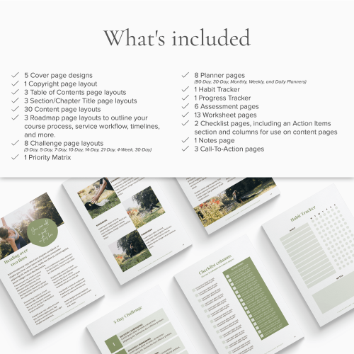 Ebook & Workbook Template: Olivia | Anouska Rood